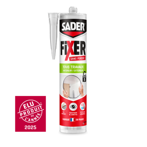 MASTIC DE FIXATION FIXER SANS PERCER TOUS TRAVAUX | SADER
